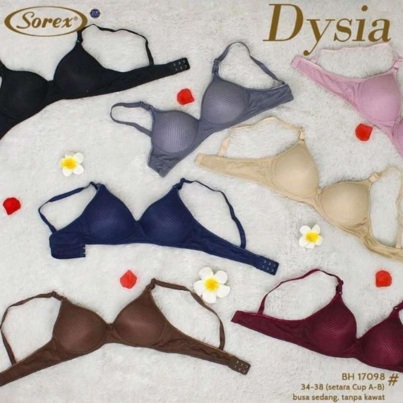 Jual Sorex Bra Busa Sedang BH Tanpa Kawat (17098) Setara Cup A-B - Abu ...