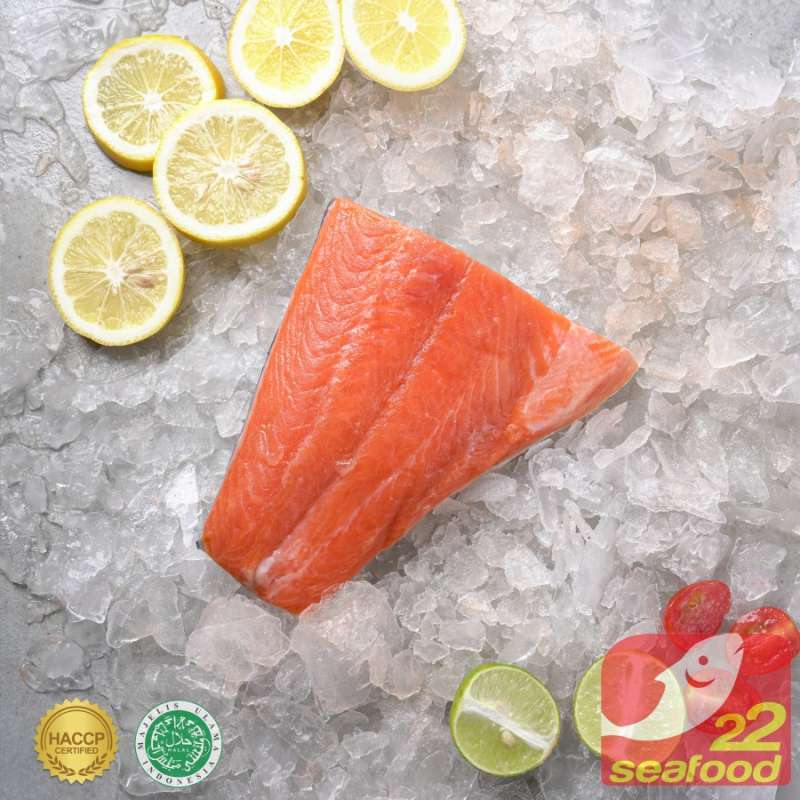 Promo Salmon Trout 250gr fillet ekor Frozen - 22 Seafood Halal Diskon 7 ...