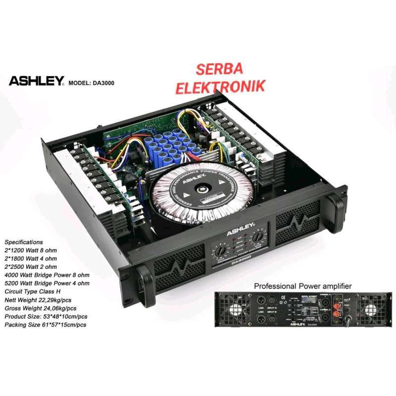 Jual Power amplifier Ashley EV3000 EV 3000 original di Seller Serba Elektronik - Tambora, Kota ...