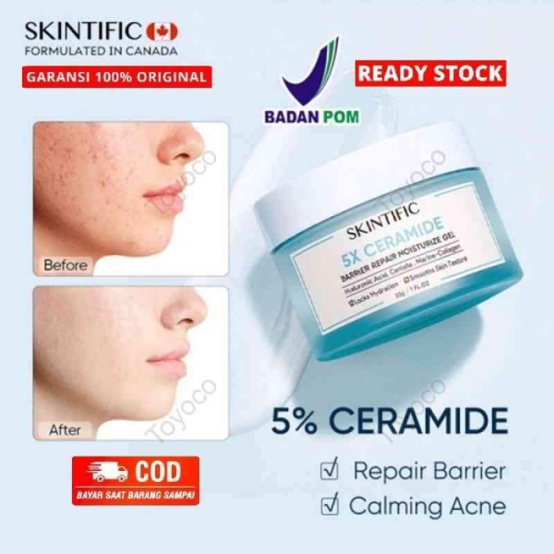 Jual Skintific 5x Ceramide Skin Barrier Moisturizer Gel Scintific ...