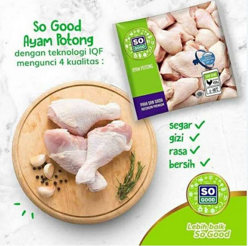 Jual So Good Ayam Potong Frozen 1000 Gr Di Seller Inexsia - Wanajaya ...