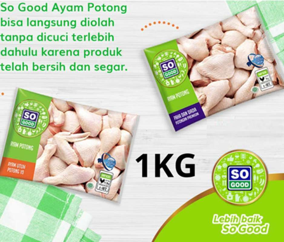 Jual So Good Ayam Potong Frozen 1000 Gr Di Seller Inexsia - Wanajaya ...
