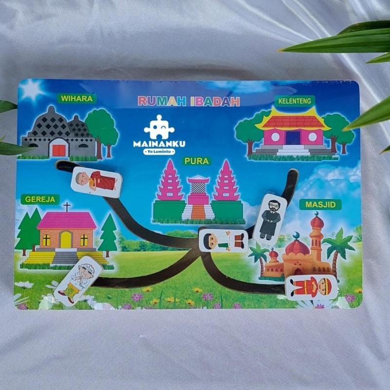 Jual Mainan Edukasi Anak Maze Rumah Ibadah Di Seller Mainanku Ya ...