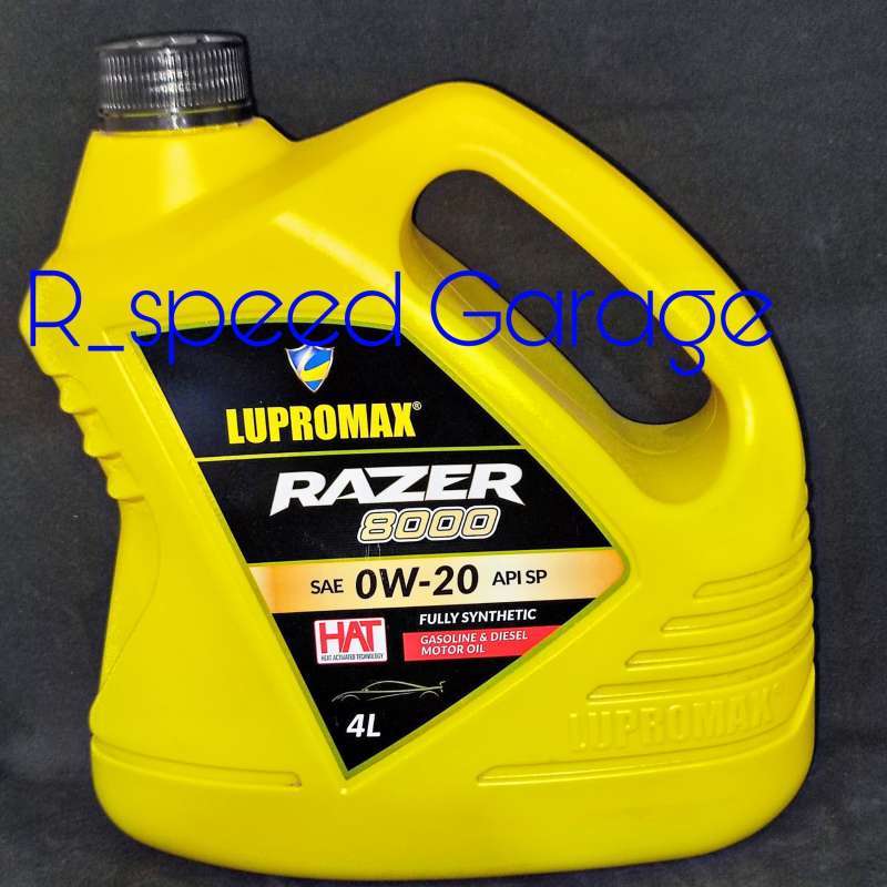 Jual OLI MOBIL LUPROMAX RAZER 8000 SAE 0W 20 API SP FULL SYNTHETIC 4 ...