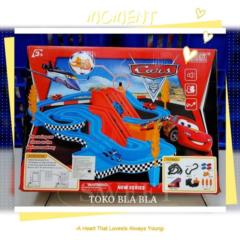 Promo MAINAN RACING TRACK RACER THE CARS LIGHTNING MCQUEEN LINTASAN MC ...