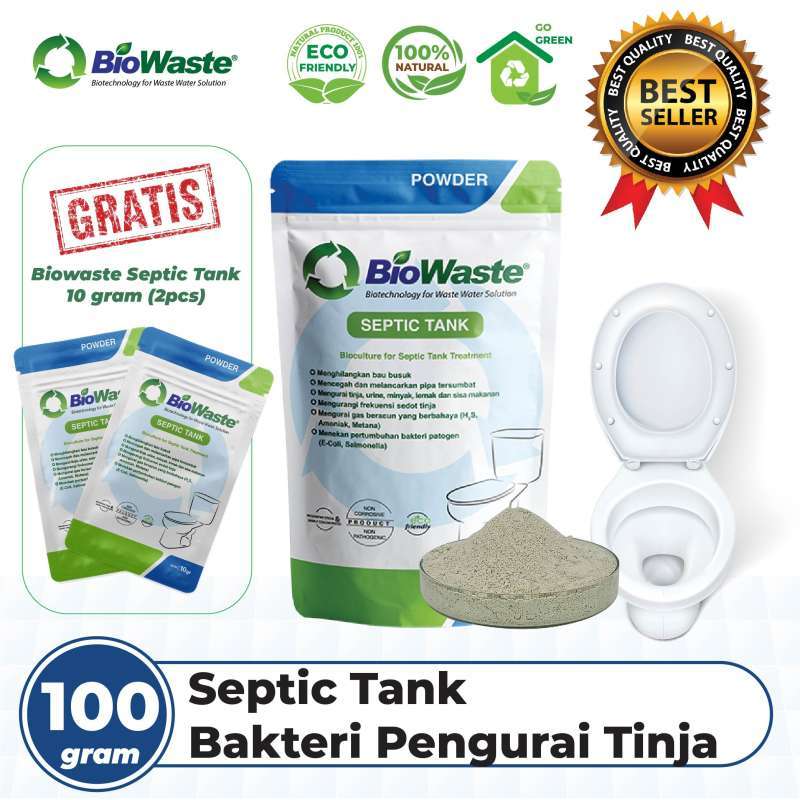 Jual Biowaste Septic Tank 100 Gram - Bakteri Pengurai Limbah Tinja ...