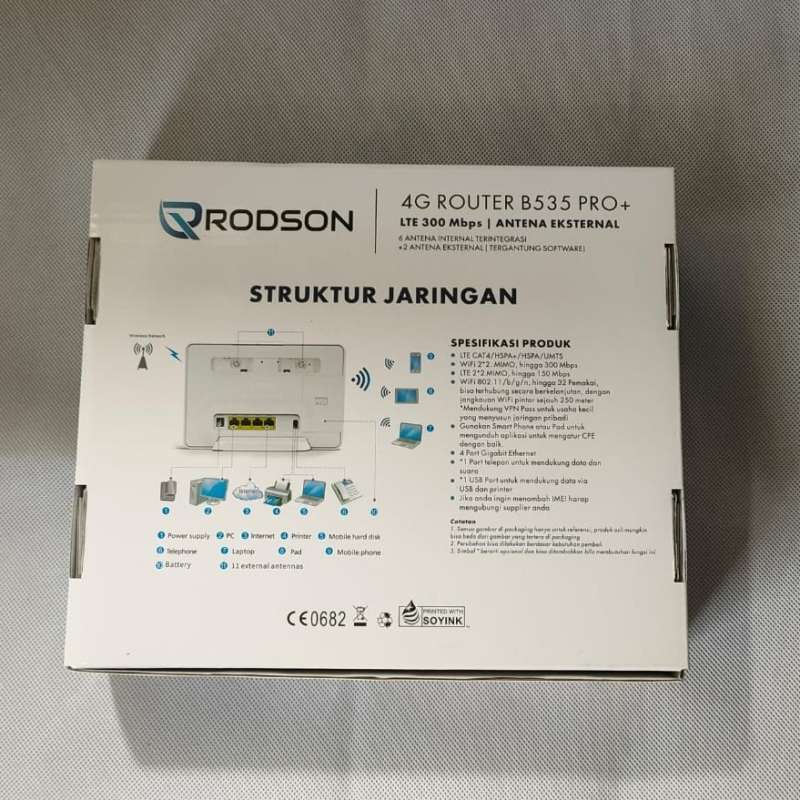Jual Rodson Router 4g B535 Pro+ Lte 300mbps Unlock Baterai 4000mah Di ...