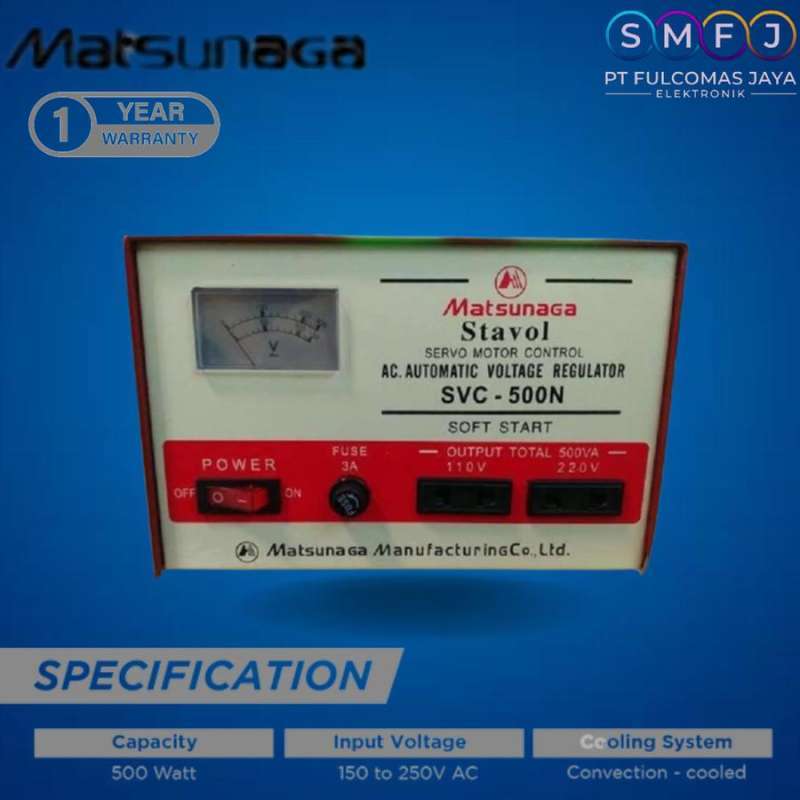 Promo Stabilizer 500 Watt Stavol Matsunaga SVC-500F Original GARANSI ...