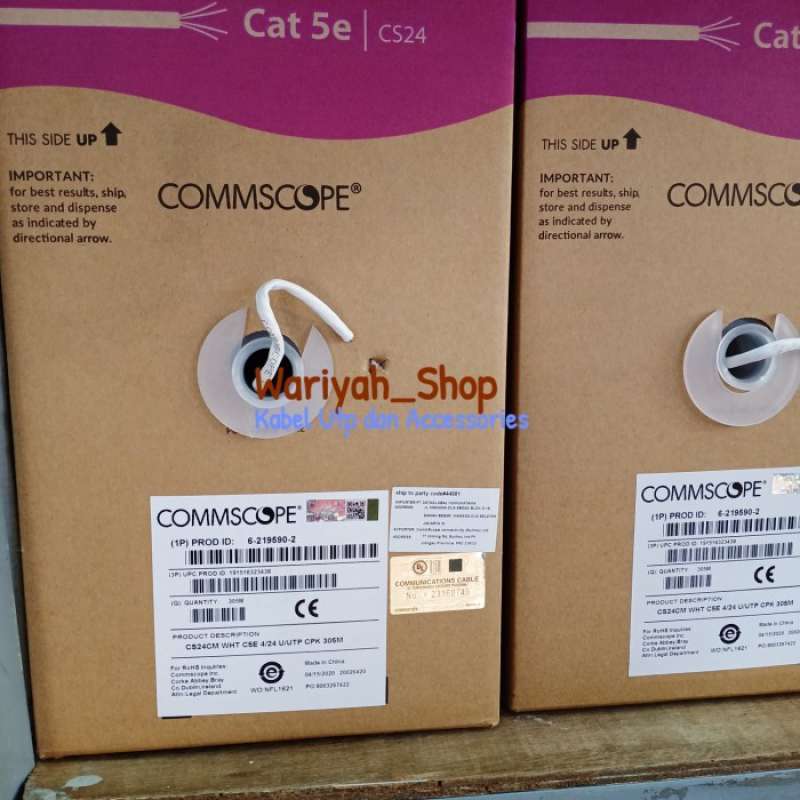 Promo Commscope UTP Cat.5e / Kabel UTP Cat.5e AMP Commscope Diskon 23% ...