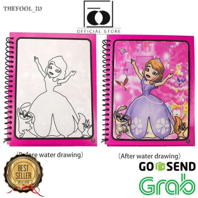 Jual Buku Edukasi Anak Mewarnai Pen Air Isi Ulang Magic Water Drawing ...