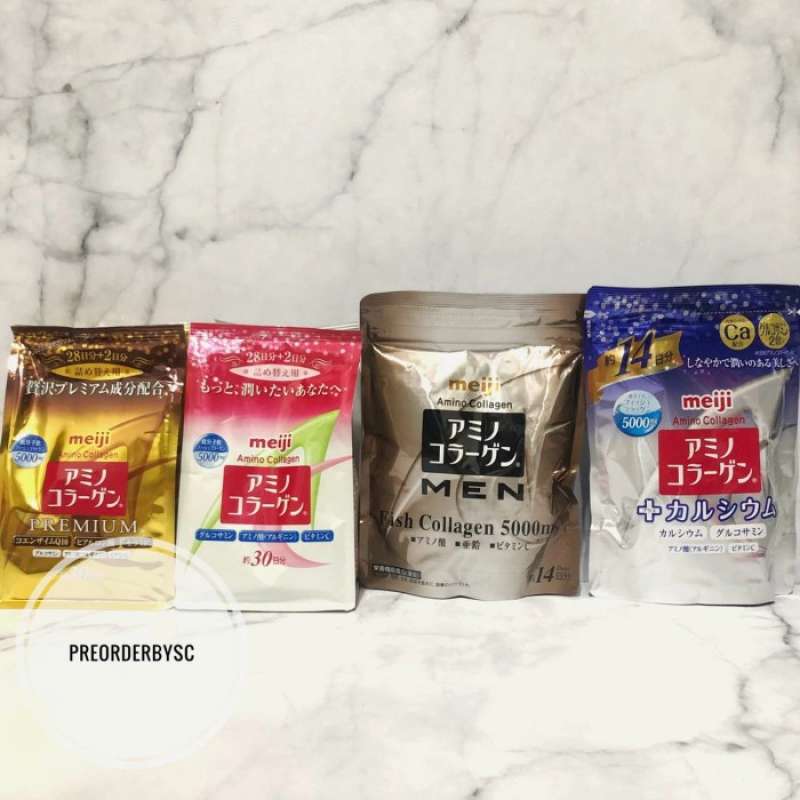 Promo MEIJI AMINO COLLAGEN & PREMIUM COLLAGEN GOLD 214GR MEIJI CALSIUM ...