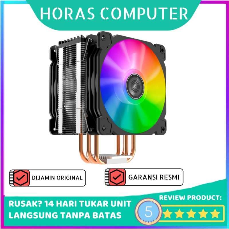Promo CPU Cooler JONSBO CR-1000 PLUS 12CM 4 Heat Pipes RGB 700-1800 RPM ...