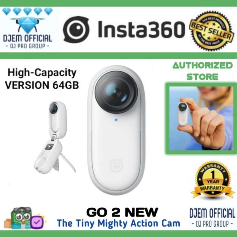 Promo INSTA360 GO 2 HIGH 64GB Action Camera Tiny Mighty Insta 360 GO2 Kamera Diskon 23% di ...