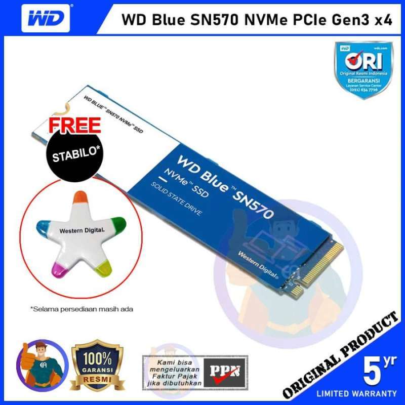 Jual Ssd Wd Blue 500gb Sn570 Nvme Pcie Gen3 X4 Di Seller Eternal Asia ...