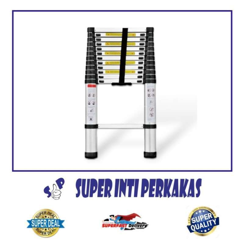 Jual Tangga Teleskopik Lipat Alumunium Xenon 3 Meter Tangga Ledder Di ...