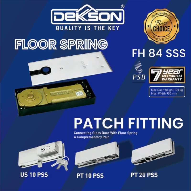 Promo Paket Komplit Set Floor Hinge Dekkson Fh 84 + Patch Fitting ...