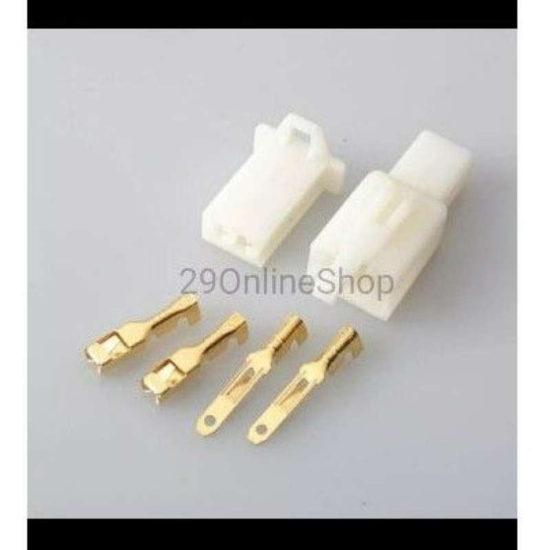 Jual soket 2 pin kecil socket konektor connector conector skun kabel ...