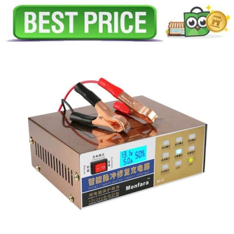 Promo Charger Aki Mobil Lead Acid Battery Charger 12V/24V 100Ah - Mf-2C ...