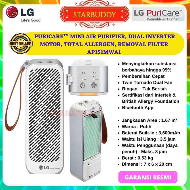 Jual Lg Puricare Mini Air Purifier Mini Ap151mwa1 Ap151mwa1 Di Seller ...