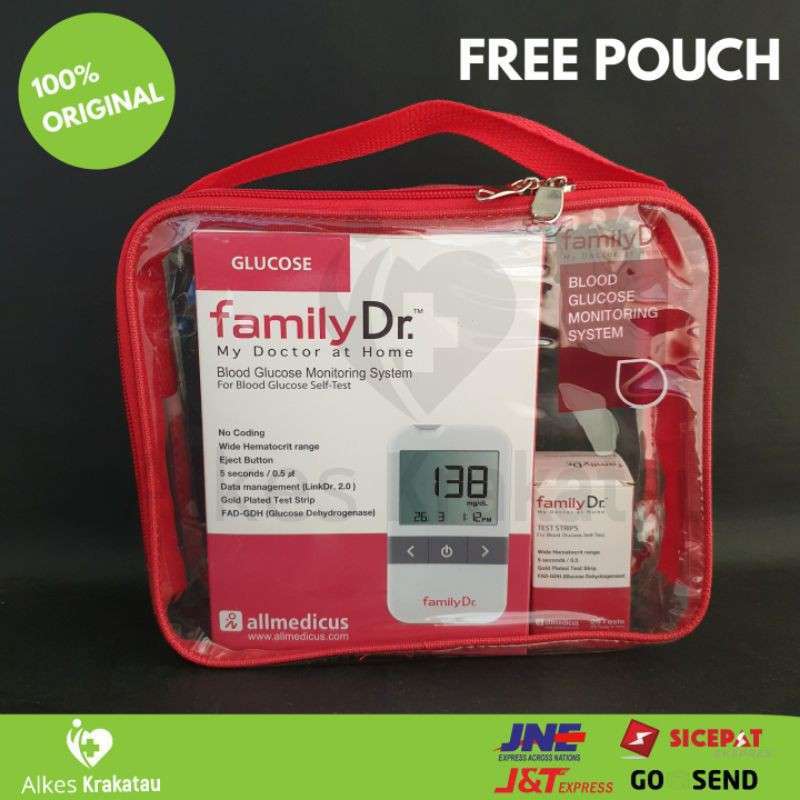 Jual Alat Cek Gula Darah Family Dr / Tes Glucosa / Blood Glucose ...