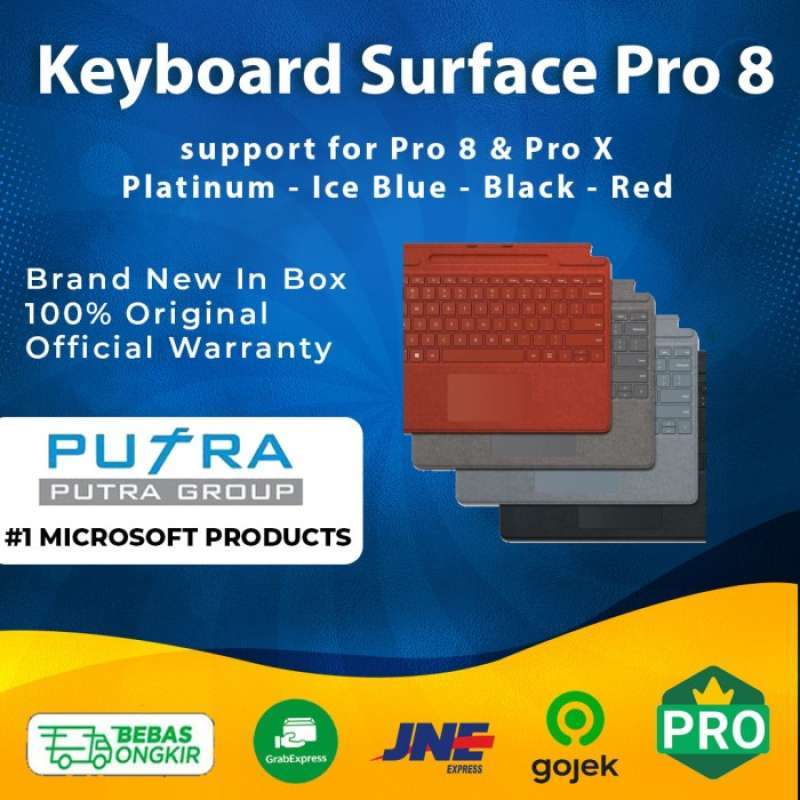 Jual Microsoft Surface Pro 8 Keyboard / Cover Keyboard Pro 8 With Slim ...