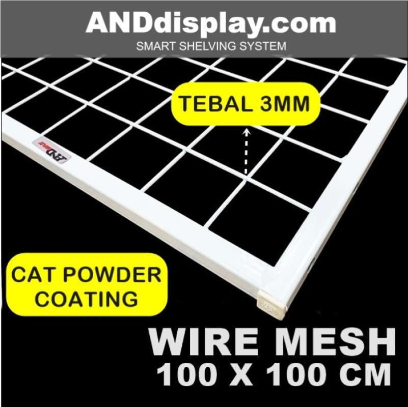 Jual Wire Grid Mesh 100 X 100 Cm - Kawat Jaring Kotak - Ram Dinding ...