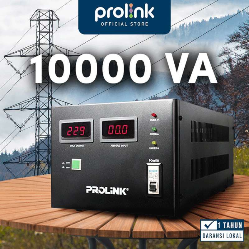 Promo Stabilizer PROLINK PVS10001CD AVR Servo Motor Controlled 10000VA ...