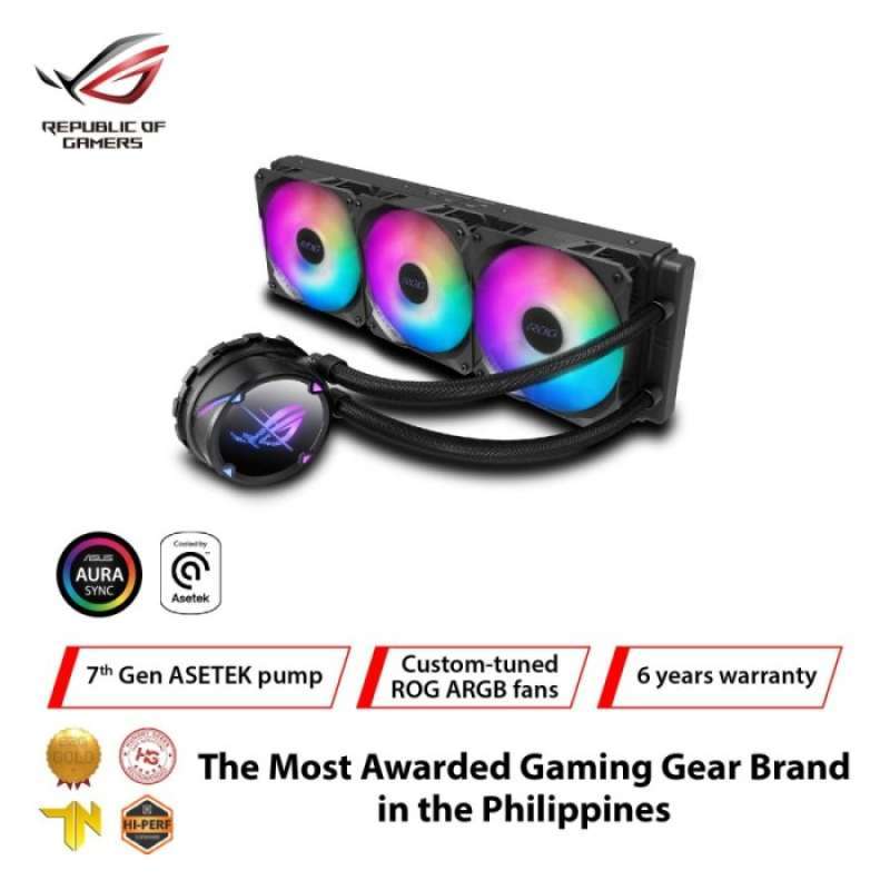 Promo ASUS ROG STRIX LC II 360 ARGB AIO LIQUID CPU COOLER WITH AURA ...