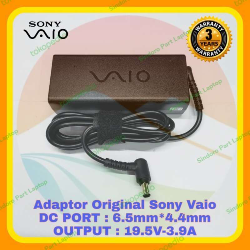 Jual Adaptor Charger Cas Original Laptop Sony Vaio 19.5v 4.7a /19.5v -3.9a Di Seller Pixel Tech ...