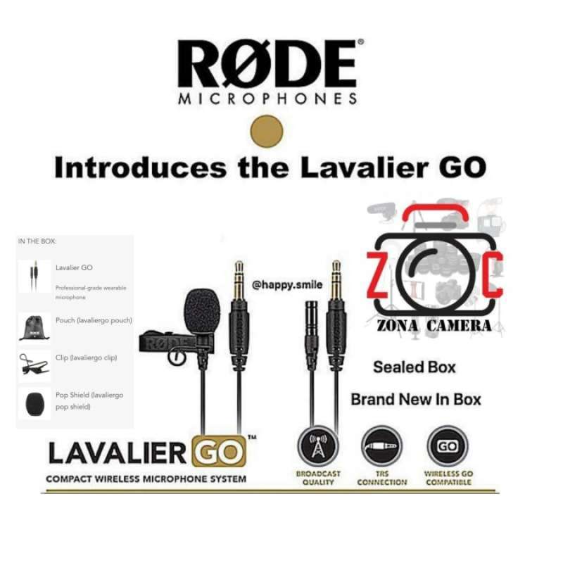 Promo Rode Lavalier GO Omnidirectional Microphone For Wireless Go Grade Mic Diskon 33% di Seller ...