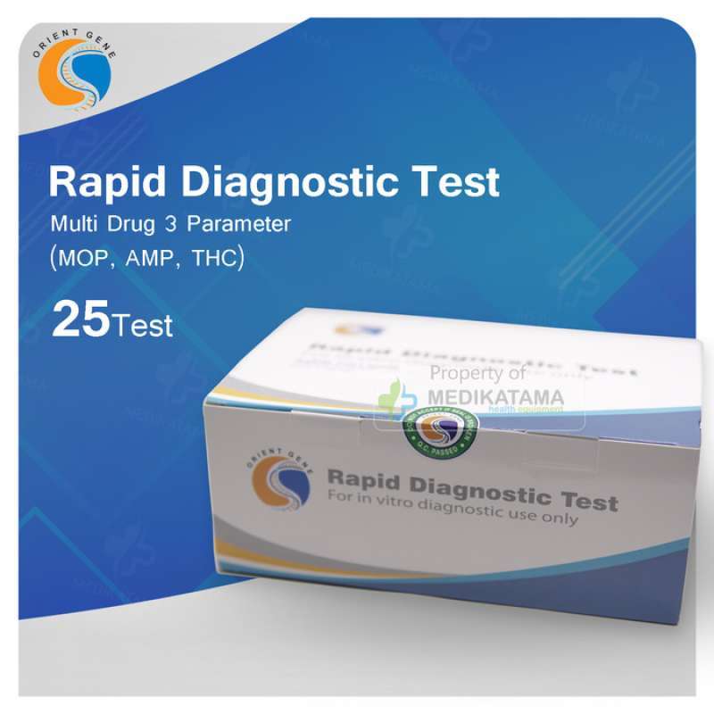 Promo Orient Gene Multi Drug 3 Test Panel (MOP, AMP, THC) Strip 25T ...