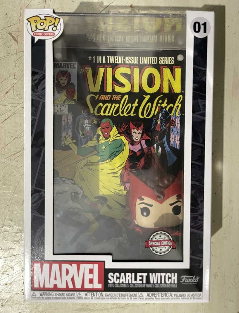 Promo Funko POP! Comic Covers - Marvel Scarlet Witch Vision Wanda ...