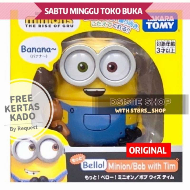 Promo Takara Tomy Minions Bello! Minion / Bob With Tim Original Robot ...