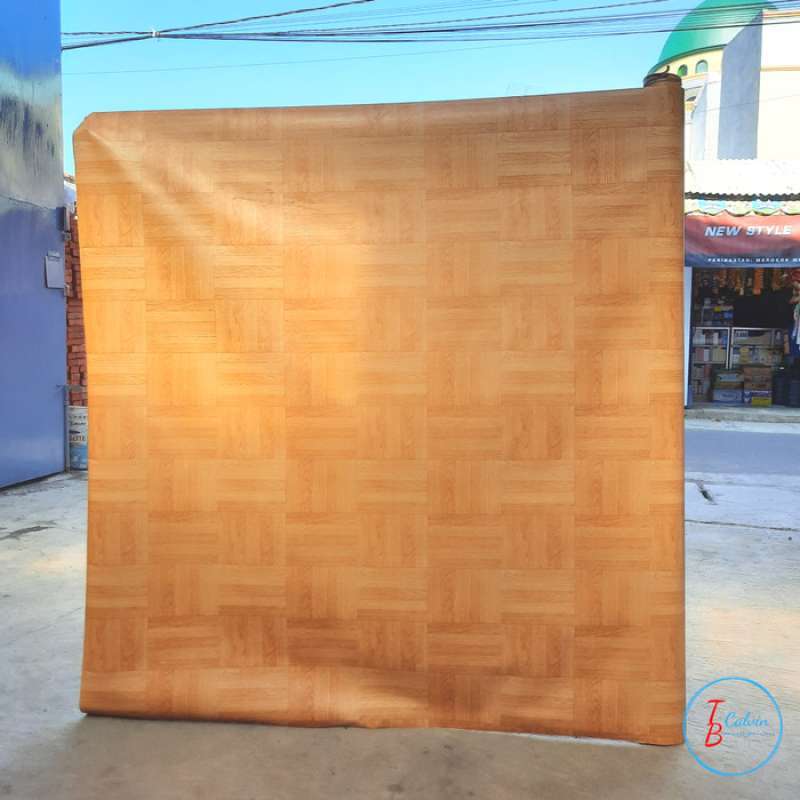 Jual Karpet Plastik Vinyl Motif Kayu (1 Roll) 1,2M X 16M di Seller ...