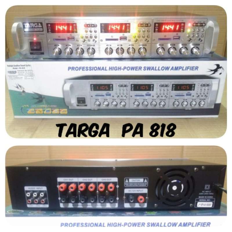 Promo Ampli Walet Targa PA 818 Profesional High Power Swallow Amplifier ...