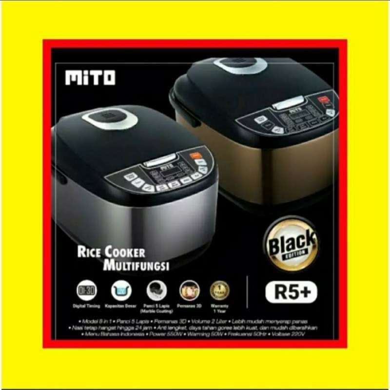 Jual Mito Digital Rice Cooker 8 In 1 R5 Black Edition Di Seller Saechul ...