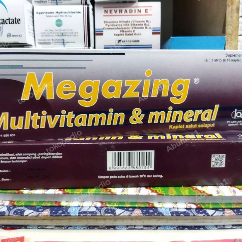 Promo Megazing Multivitamin Dan Mineral Box 50 Kaplet Diskon 23% Di ...