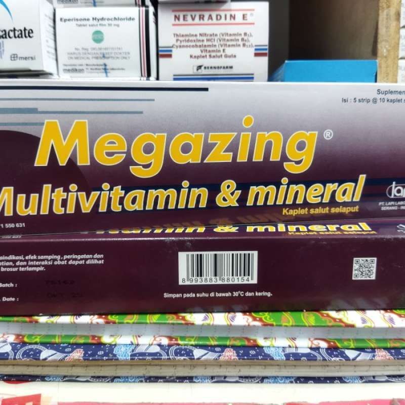 Promo Megazing Multivitamin Dan Mineral Box 50 Kaplet Diskon 23% Di ...
