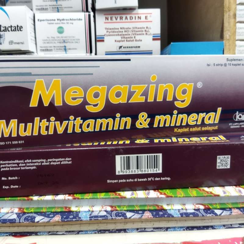 Promo Megazing Multivitamin Dan Mineral Box 50 Kaplet Diskon 23% Di ...