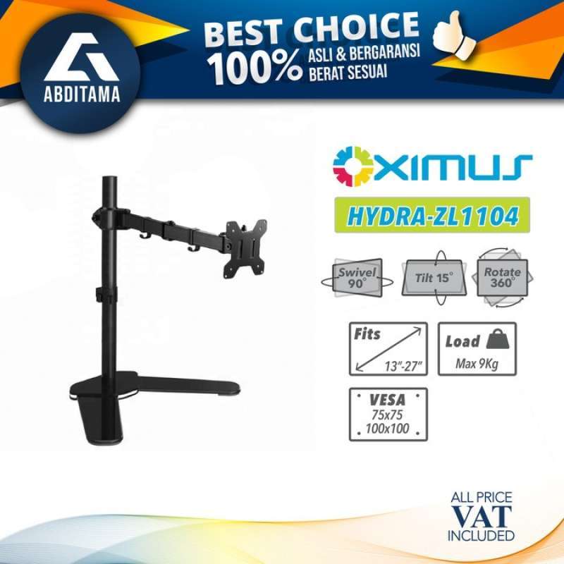 Jual Sl - Bracket Meja Lcd Tv 1 Monitor 13 - 27 Oximus Hydra Zl1104 Di ...