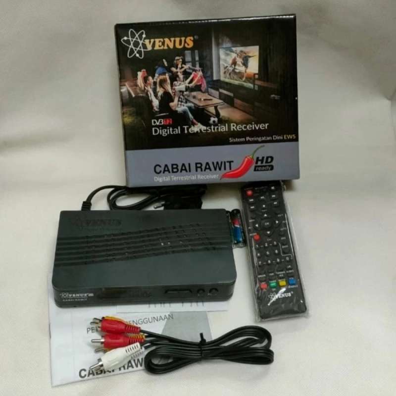Promo SET TOP BOX (STB) DIGITAL VENUS CABAI RAWIT DVBT2 ADA LOGO SNI ...