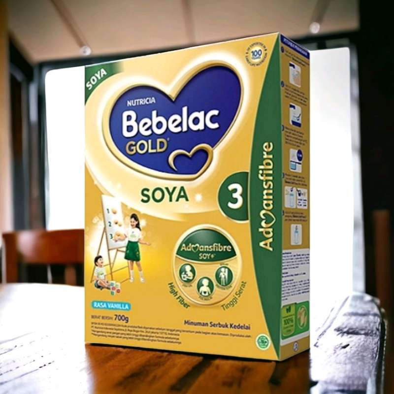 Jual Bebelac Gold 3 Soya Susu Pertumbuhan Anak >1 Tahun Vanila 700 gram ...