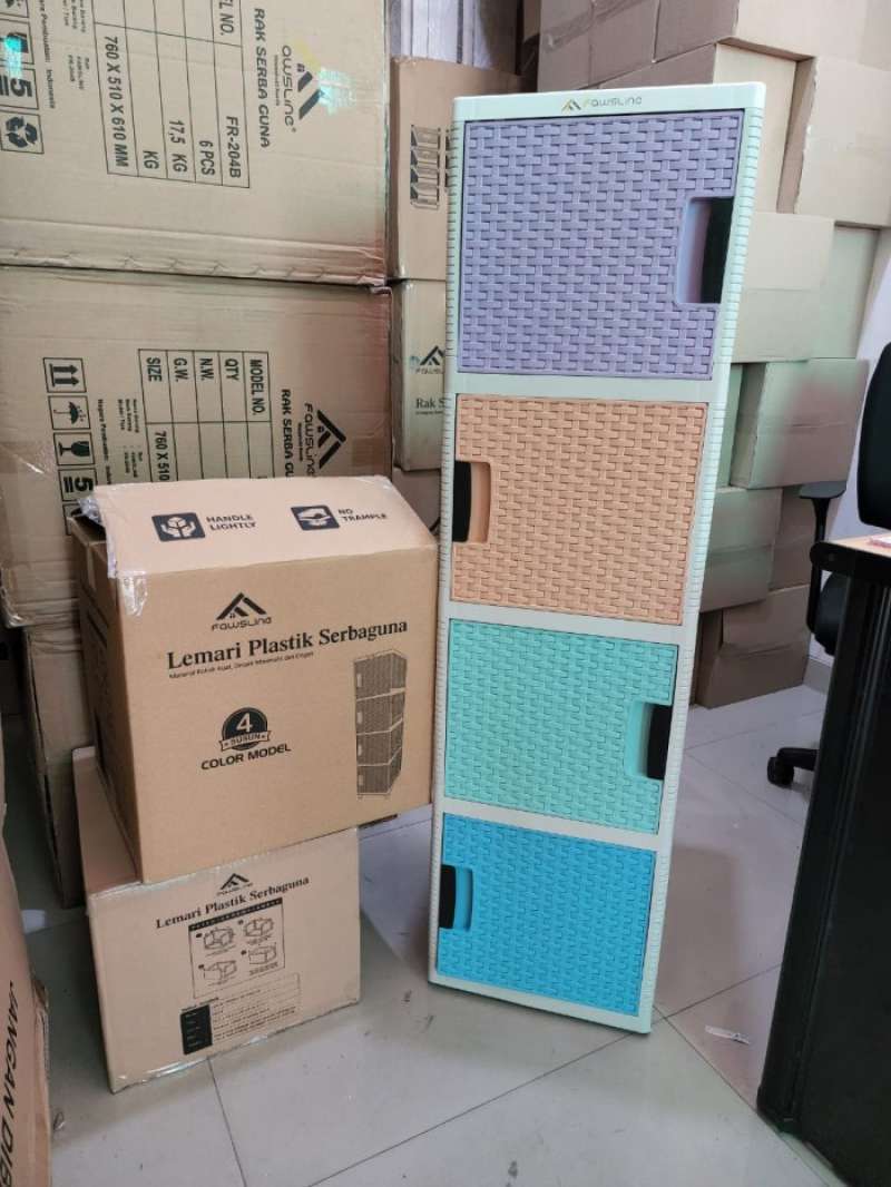 Promo Lemari Swing Fawsline bukan Akako Lemari Rotan Lemari pakaian Rak ...