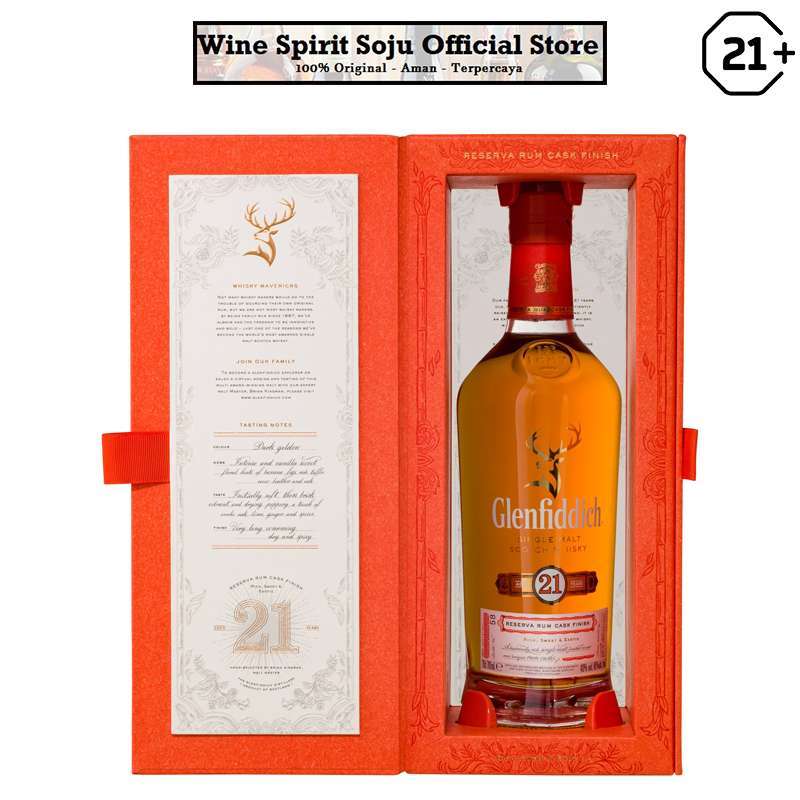 Jual Glenfiddich 21 Years Old Reserva Rum 700ml di Seller Winespiritsojuofficialstore ...