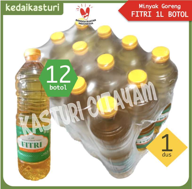 Promo Minyak Goreng Fitri 1 Liter [1 Dus x 12 Botol] Diskon 20% di ...