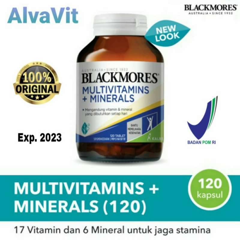 Promo Blackmores Multivitamin + Minerals 120 tablet BPOM Kalbe Diskon ...