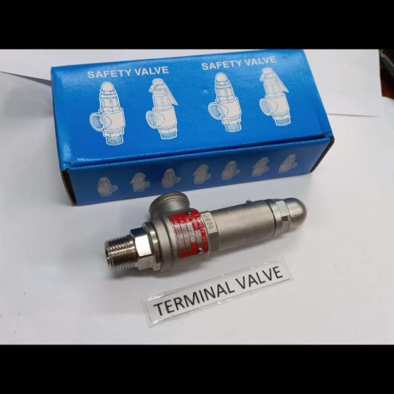 Promo Safety valve stainless 1/2inch 10kg/safety valve stainless 10kg 1 ...