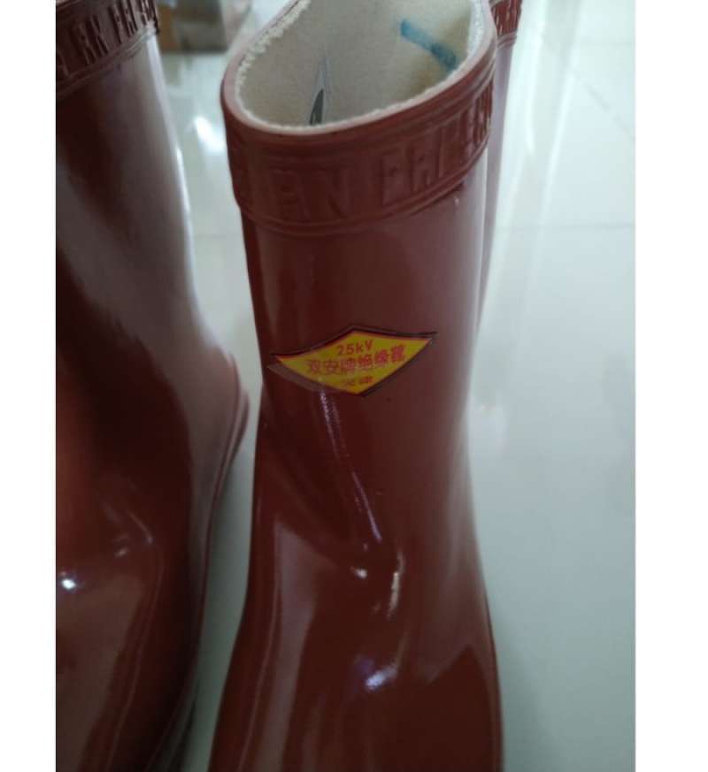 Promo Sepatu Boots Listrik 20kV Buatan Cina Safety Boots Electric ...