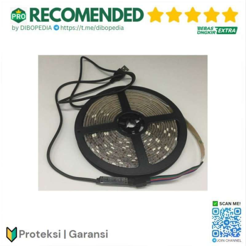 Jual Lampu Led Strip 5050 Rgb With Usb Controller - Multi Warna - 3m Di ...