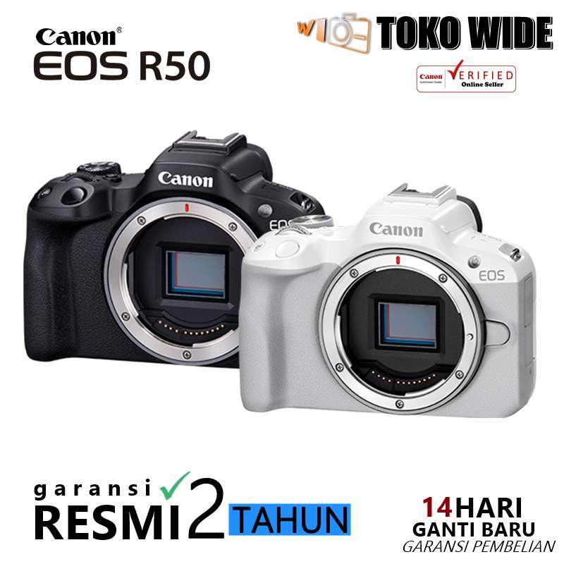 Promo [TOKO WIDE] Canon EOS R50 Body Only Mirrorless Garansi Resmi ...